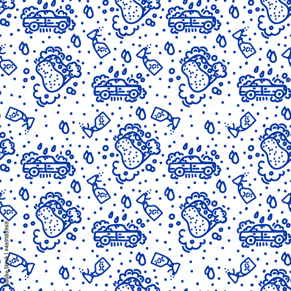 Car wash background. The substrate is the cleaning of transport ...