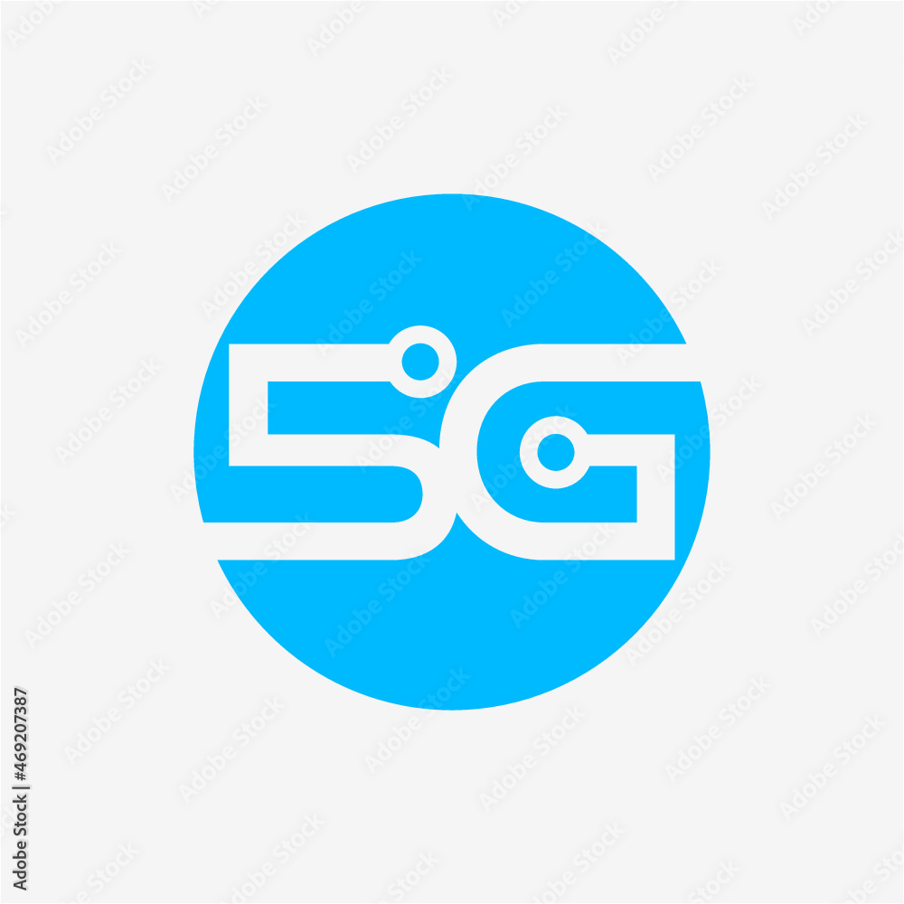 5G Circle technology logo vector image Stock Vector | Adobe Stock