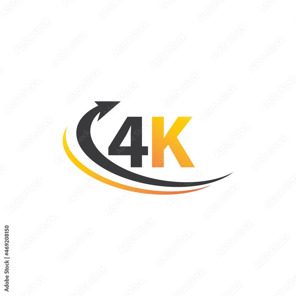 4K Ultra HD vector Stock Vector | Adobe Stock