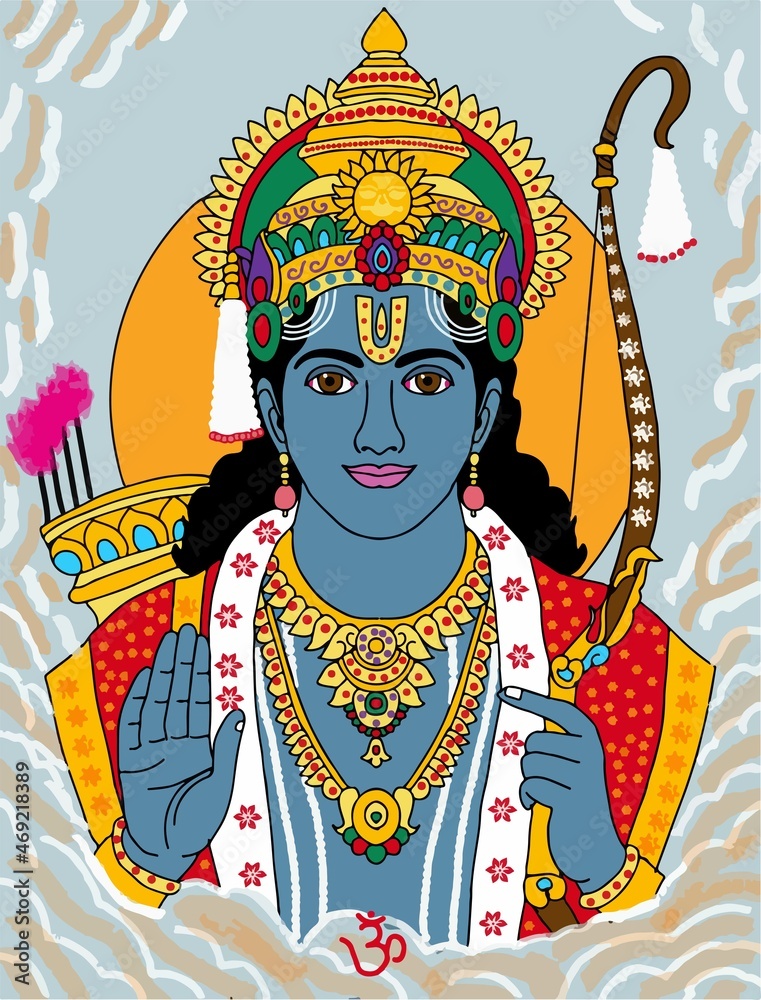 A beautiful illustrations of indian gods and goddesses Stock ...