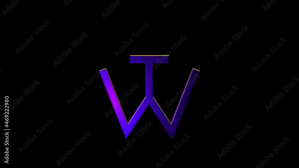 Vidéo Stock Alchemical Symbol For Borax-2 Icon Animation. Purple text ...