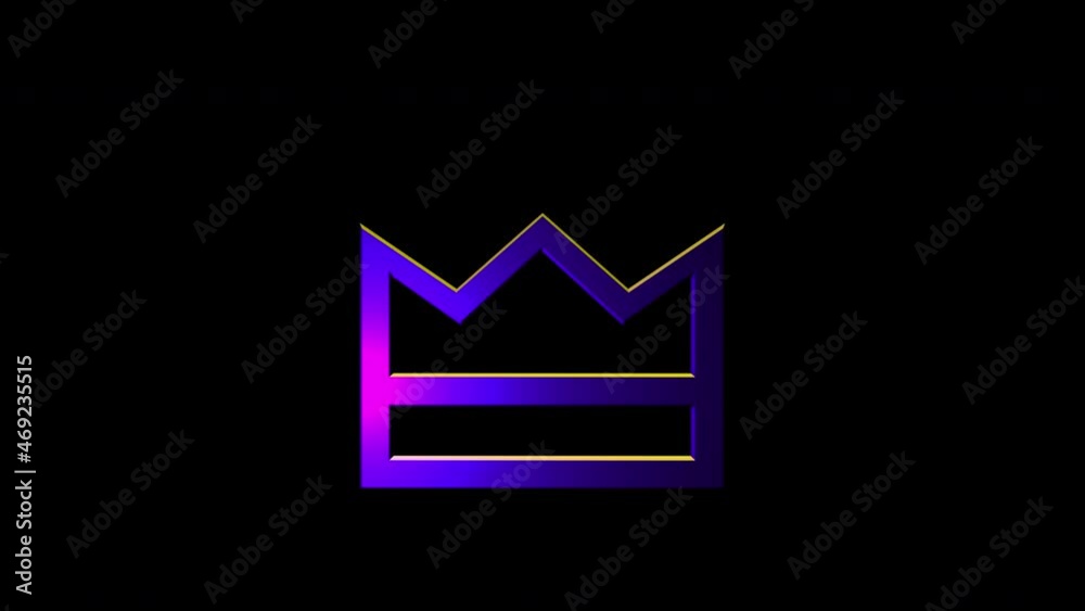 Alchemical Symbol For Regulus Icon Animation. Purple text with alpha ...