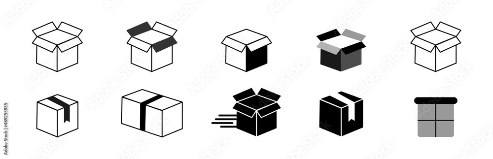 Shipping Box Icons