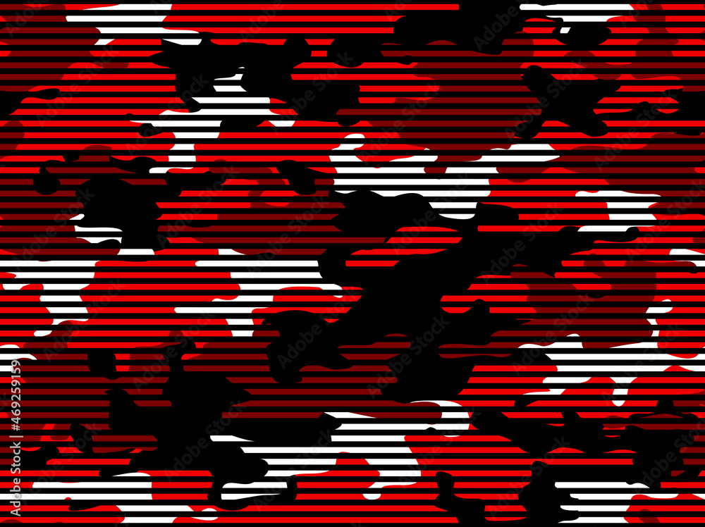 Camouflage seamless pattern modern. Abstract camo from spots and lines ...