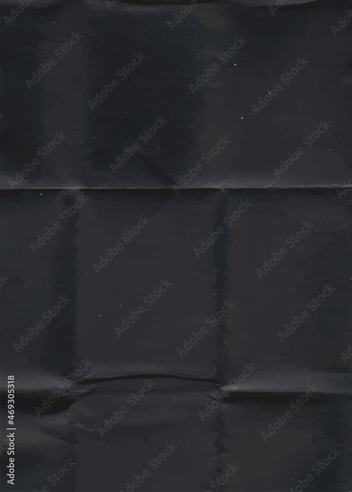 Crumpled black paper texture. Abstract dark background with wrinkled ...