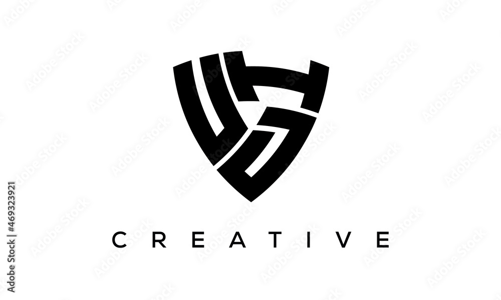 UDI letters logo, security Shield logo vector Stock Vector | Adobe Stock