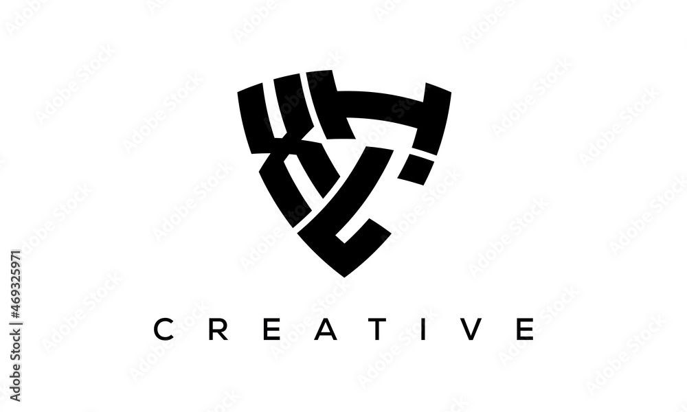 XLI letters logo, security Shield logo vector Stock Vector | Adobe Stock