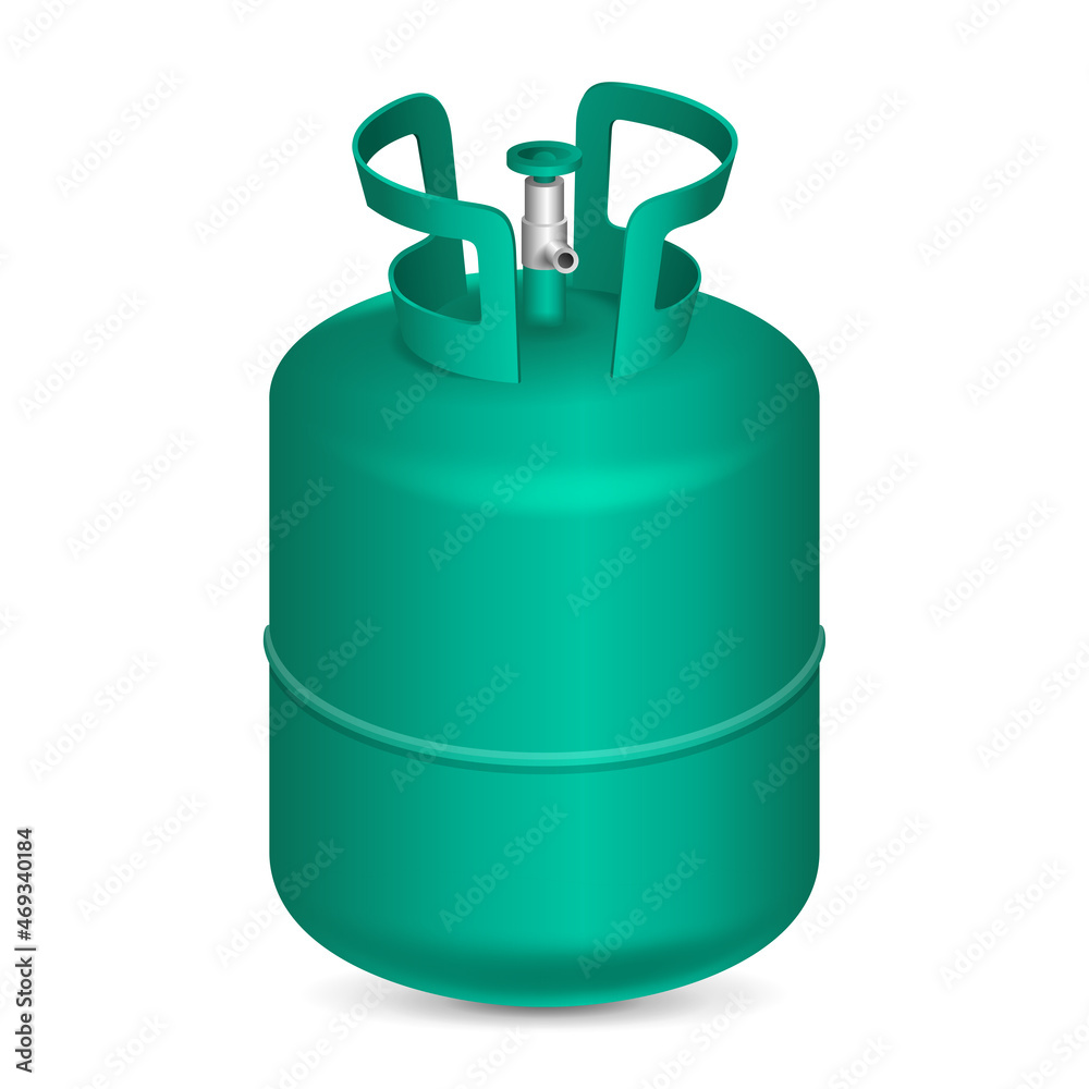 Freon tank of Refrigerant - cooling gas reservoir Stock Vector | Adobe ...