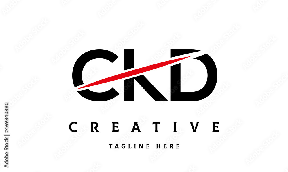 CKD creative three latter logo Stock Vector | Adobe Stock