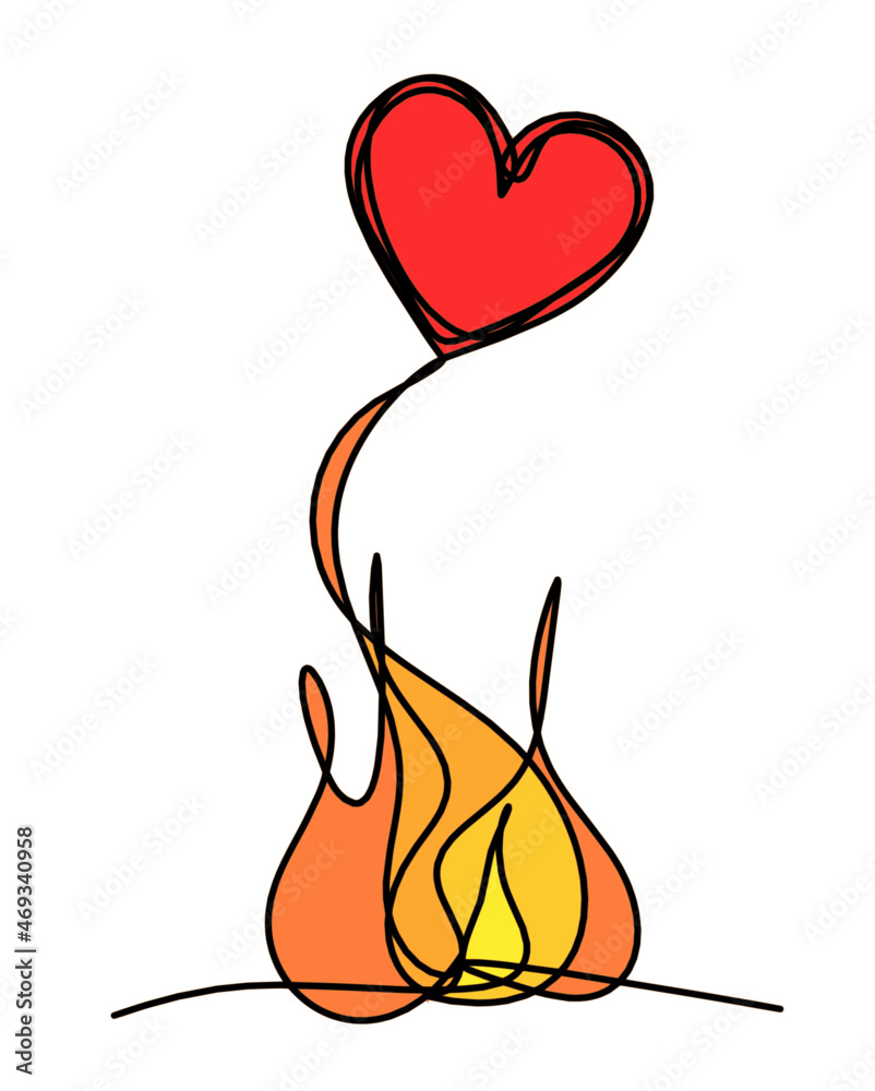 Abstract Fire Drawing
