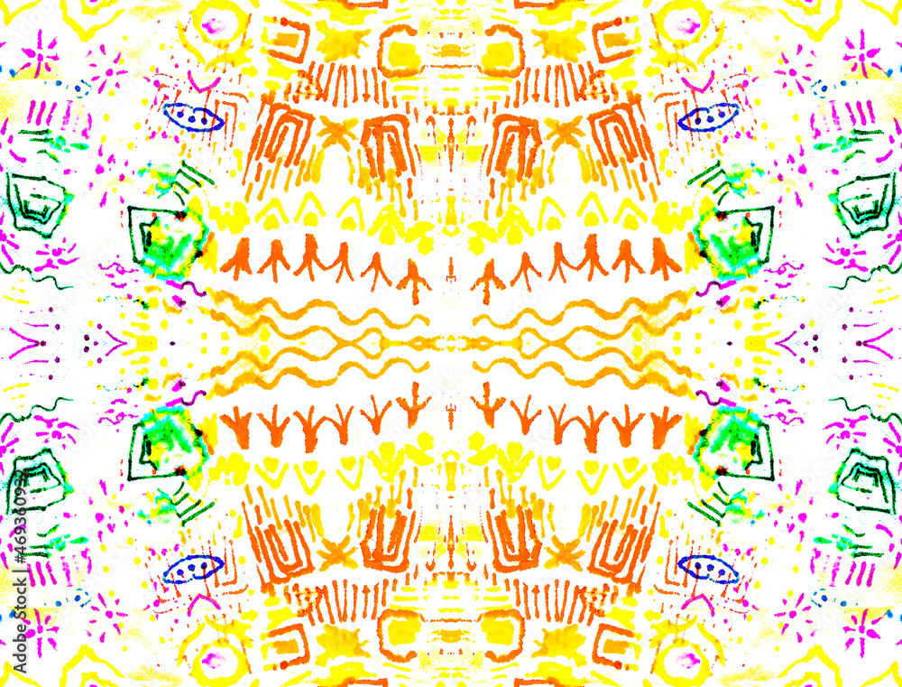 Ethnic Africa. Gold Aztec Background. Gold Ethnic Stock Photo | Adobe Stock