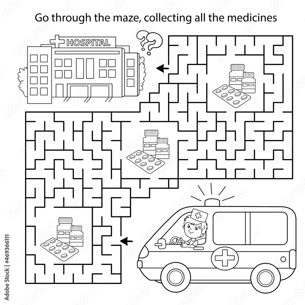 Hospital Coloring Pages For Kids Printable