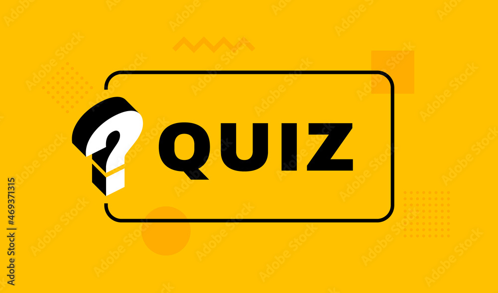 Grafika wektorowa Stock: Quiz time geometric message bubble with ... Grafika wektorowa Stock: Quiz time geometric message bubble with ...