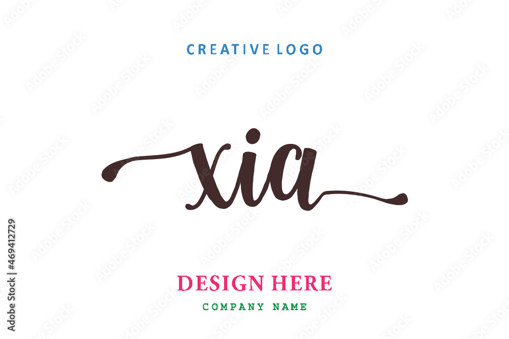 XIA lettering logo is simple, easy to understand and authoritative ...