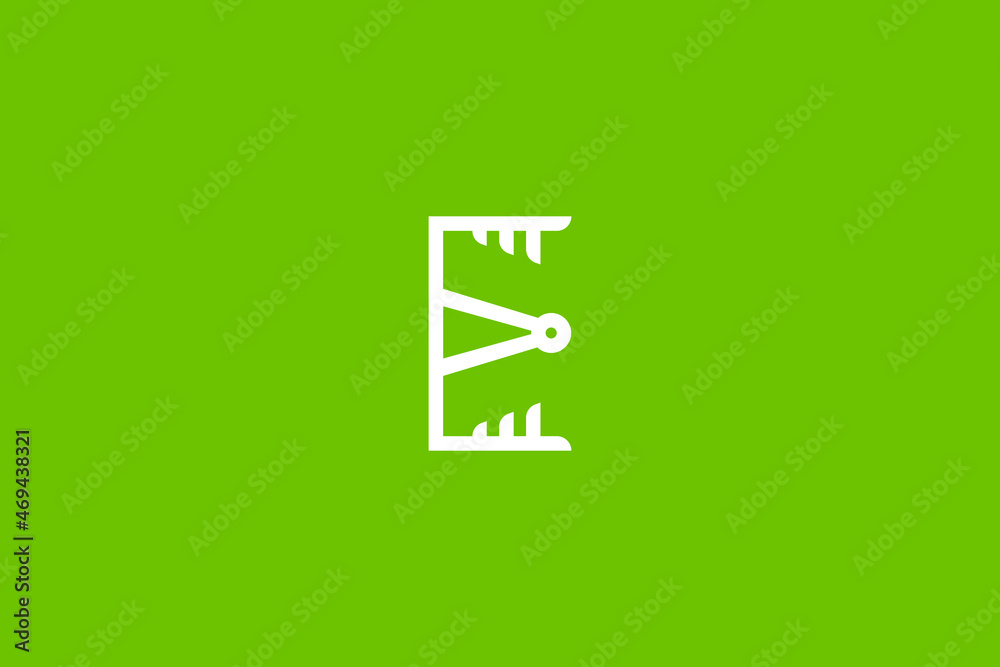 Special Unique Initial E logo and EE logo design. E Letter Minimal ...