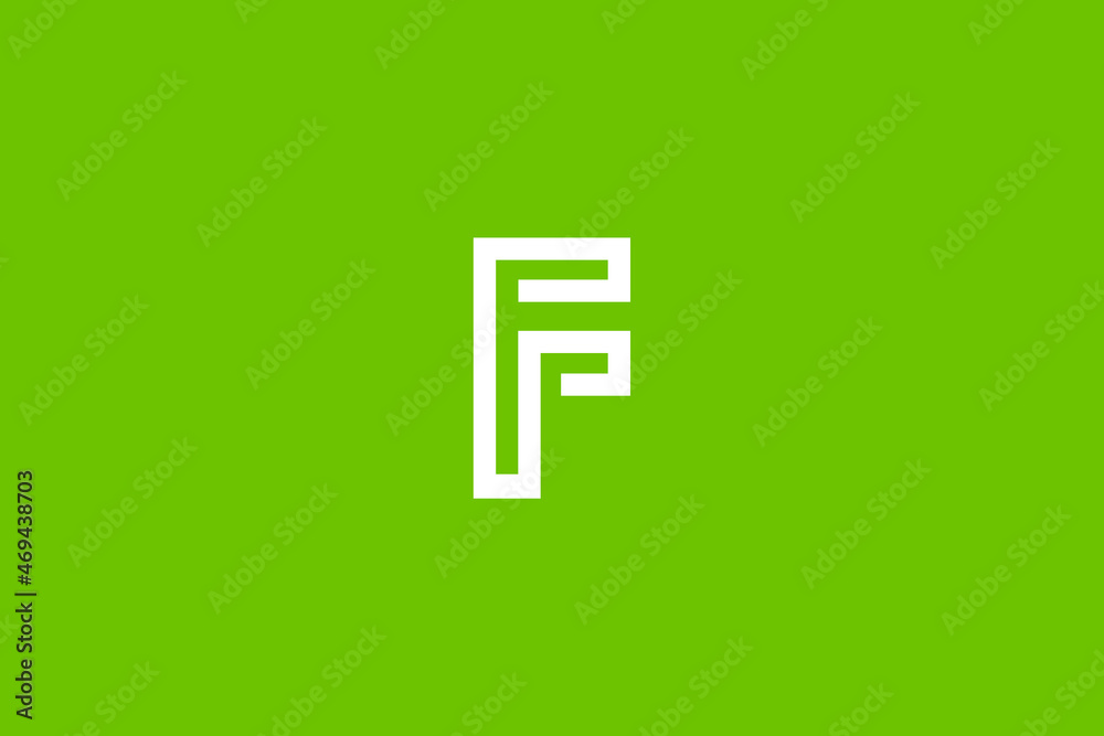 Special Unique Initial F logo and FF logo design. F Letter Minimal ...