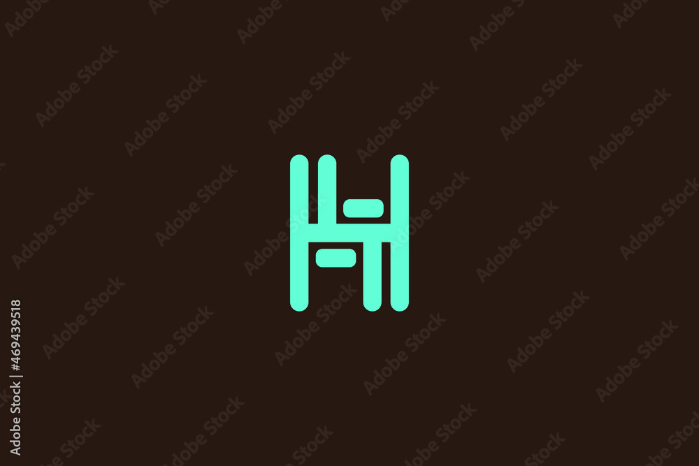 Special Unique Initial H logo and HH logo design. H Letter Minimal ...