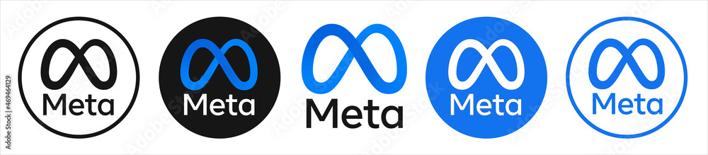Social network Facebook rebranding name to Meta. Editorial isolated ...