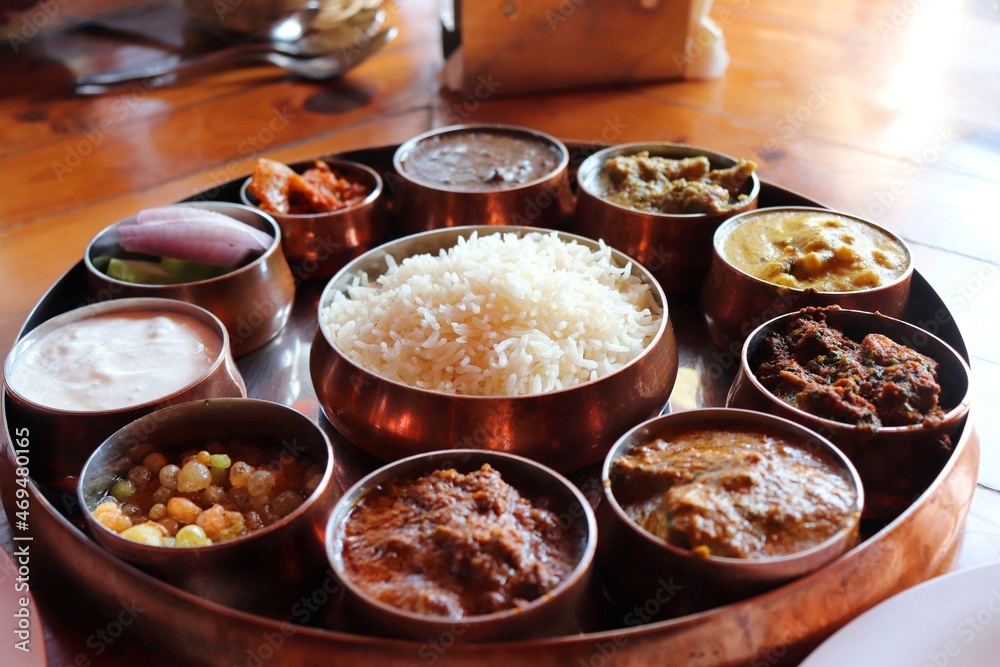 Dham - Traditional food of Himachal Pradesh. Himachali kangri dham ...