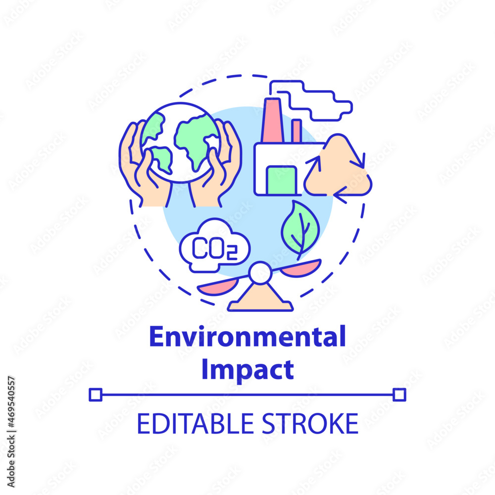 Environmental impact concept icon. Social entrepreneurship abstract ...