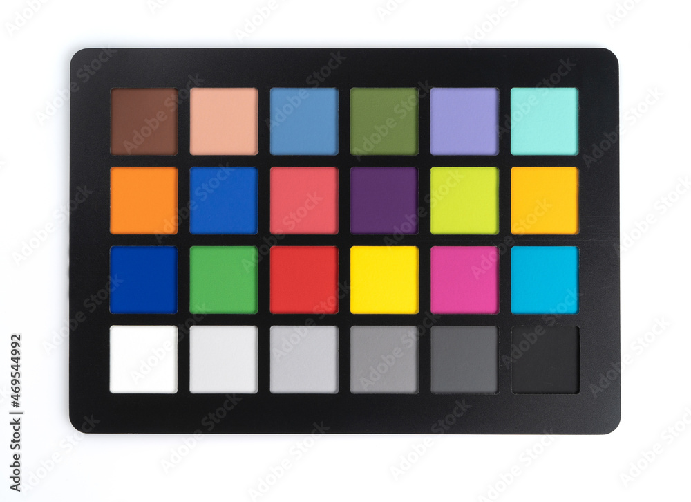 color chart board for calibration white balance camera. Stock Photo ...