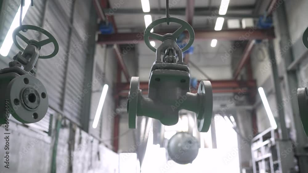 Steel gate valve production. Gate valves. Block valves for oil pipeline ...