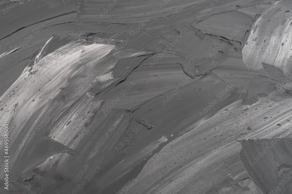 Foto de Abstract background. White paint and black ink texture. Macro ...