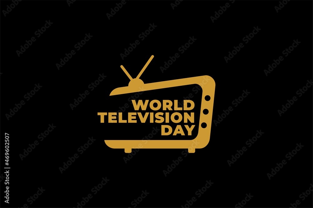 World television day logo. Television icon day. Stock Vector | Adobe Stock