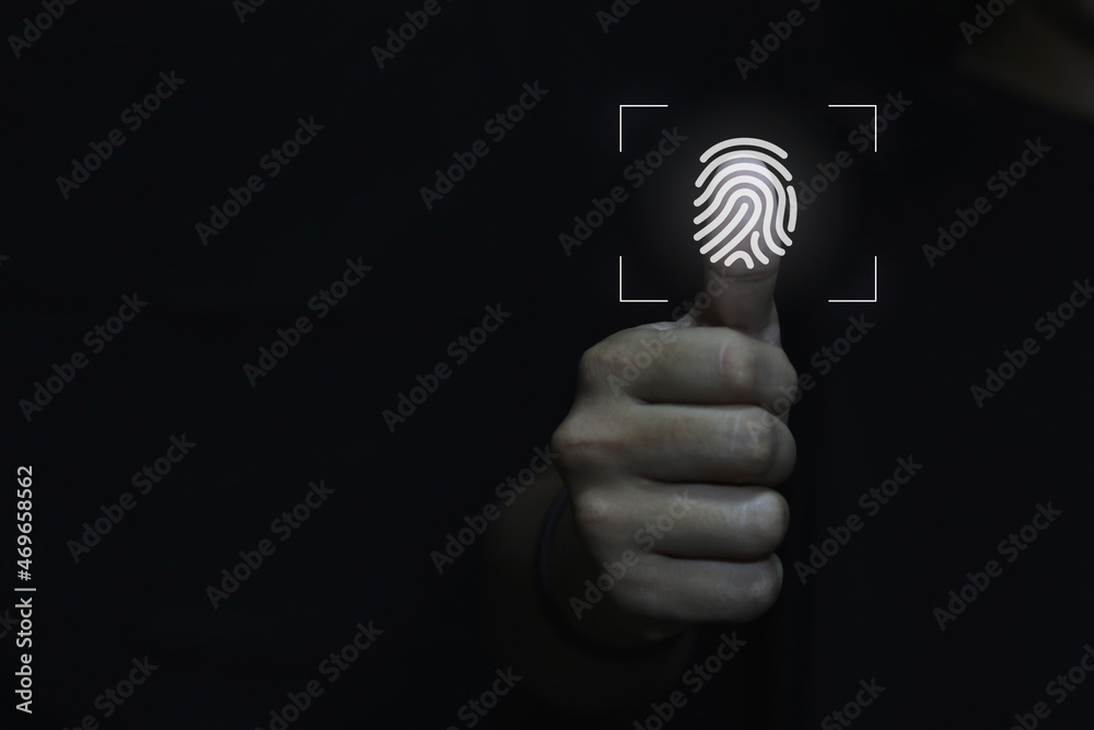 Fingerprint scan provides security access with biometrics ...