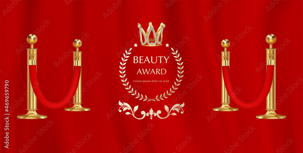 Winner award champion realistic golden trophy and crown template Stock ...