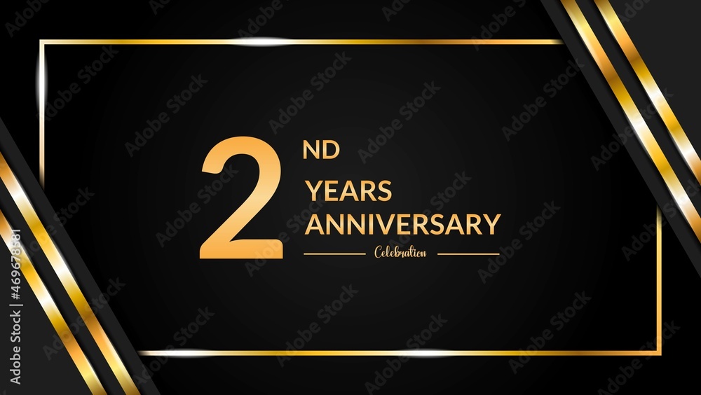 Luxurious and elegant design to celebrate 2nd anniversary with black ...