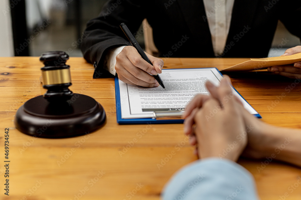 Client was listening to a lawyer advising on an embezzlement case ...