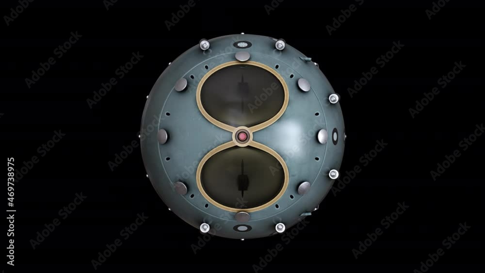 RDS 1 the first Soviet atomic bomb 3d render Alpha chenal vídeo do ...