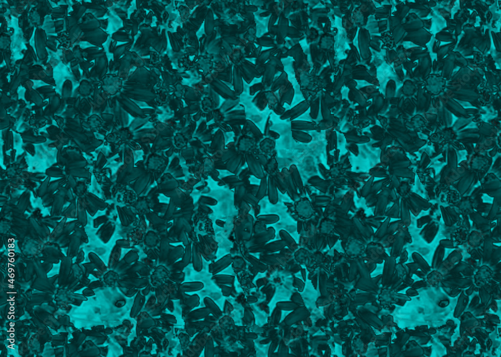 Fondo azul turquesa sobre fondo negro Stock Illustration | Adobe Stock