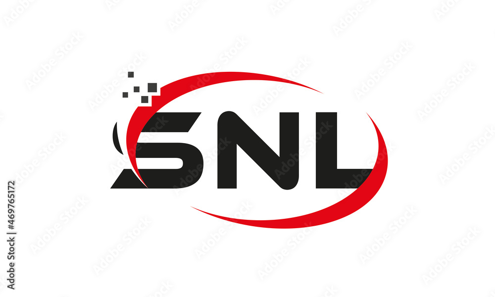dots or points letter SNL technology logo designs concept vector Template Element Stock Vector ...