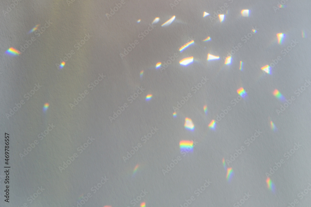 Prism light leak shine overlay background. Unique natural light rainbow ...