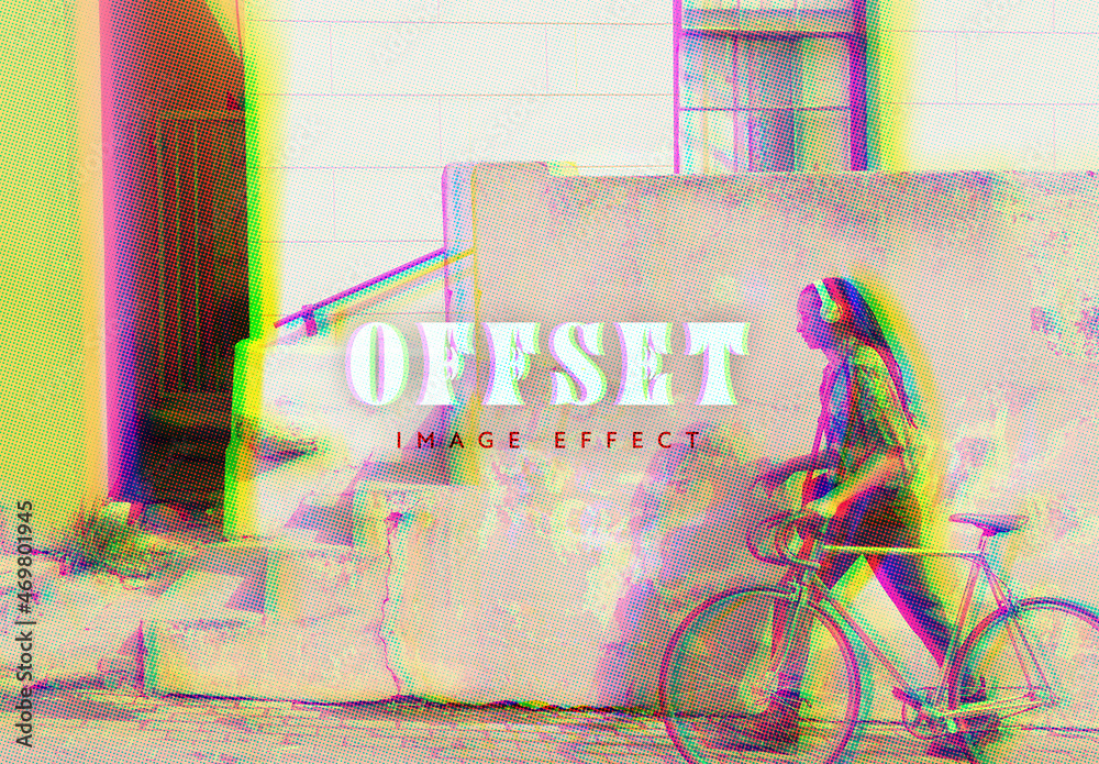 Offset Image Effect Stock Template | Adobe Stock