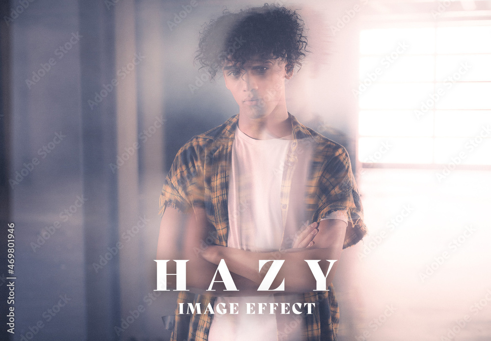 Hazy Image Effect Stock Template | Adobe Stock