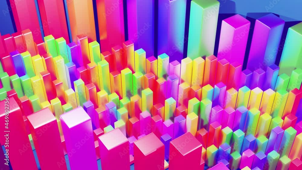 abstract infographics from multi-colored columns in rows, beautiful ...