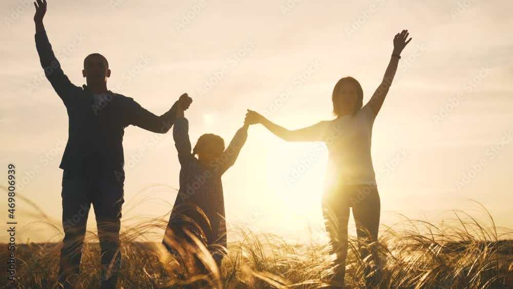 teamwork. team happy family community holding hands together silhouette ...