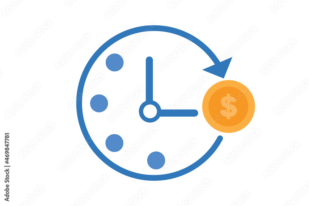 Time is money, investment return, fast loan, easy money, cash back ...