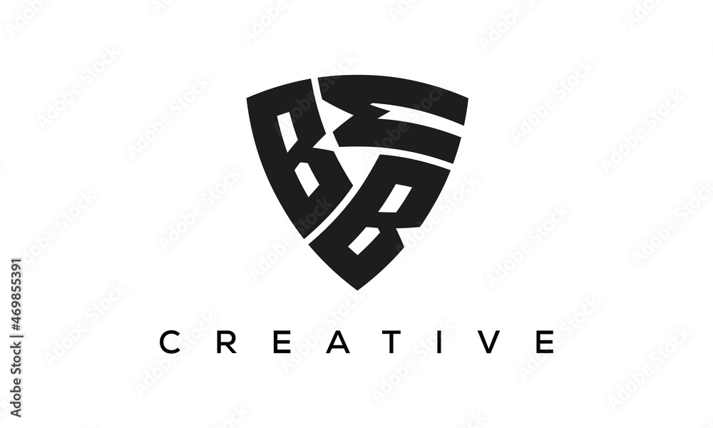BBM letters logo, security Shield logo vector Stock Vector | Adobe Stock