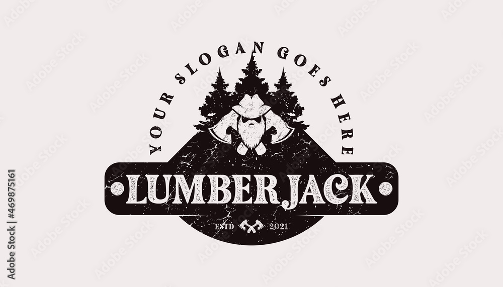 vintage logo, timberland,woodman,lumberjack, and other, reference logo ...