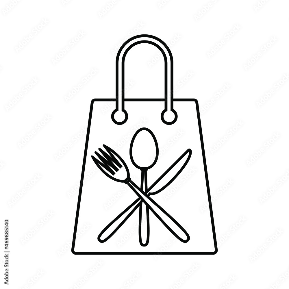 Meal icon vector set. restaurant illustration sign collection. dine ...