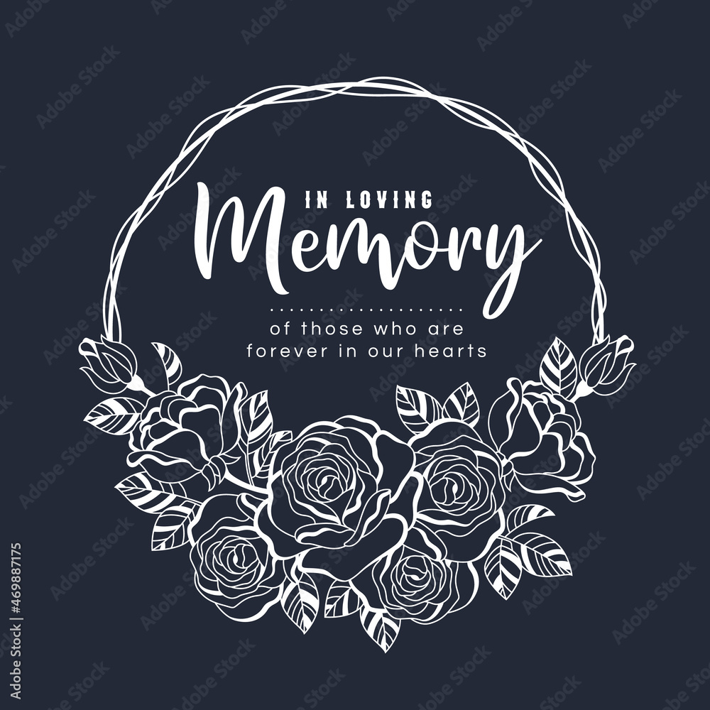 In loving memory of those who are forever in our hearts text in ...
