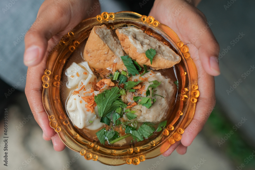 This food is a traditional food from Indonesia called Baso Tahu Stock ...