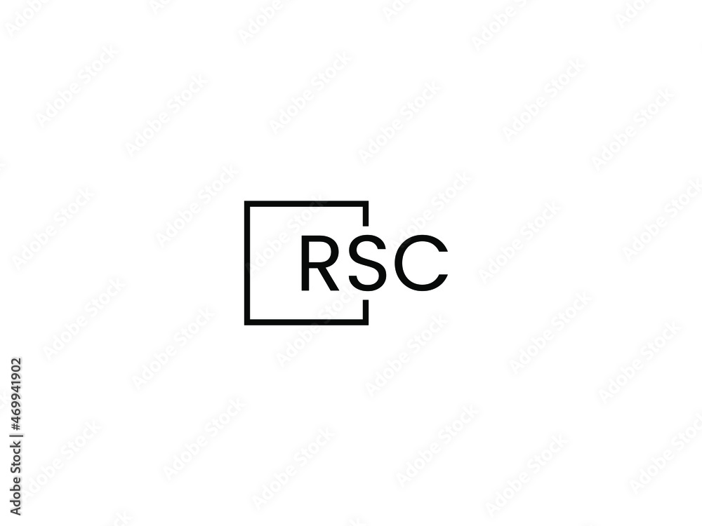 RSC letter initial logo design vector illustration Stock Vector | Adobe ...