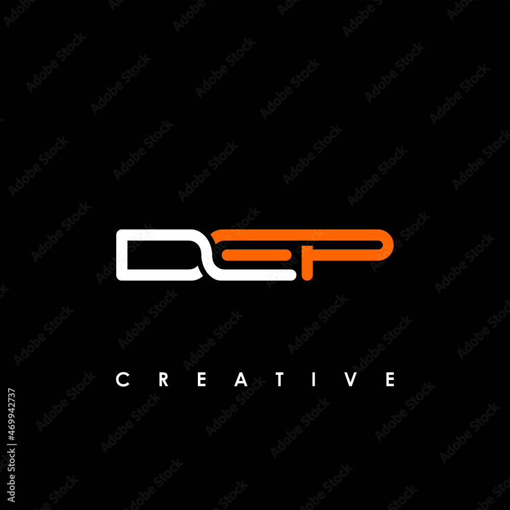 DEP Letter Initial Logo Design Template Vector Illustration Stock ...