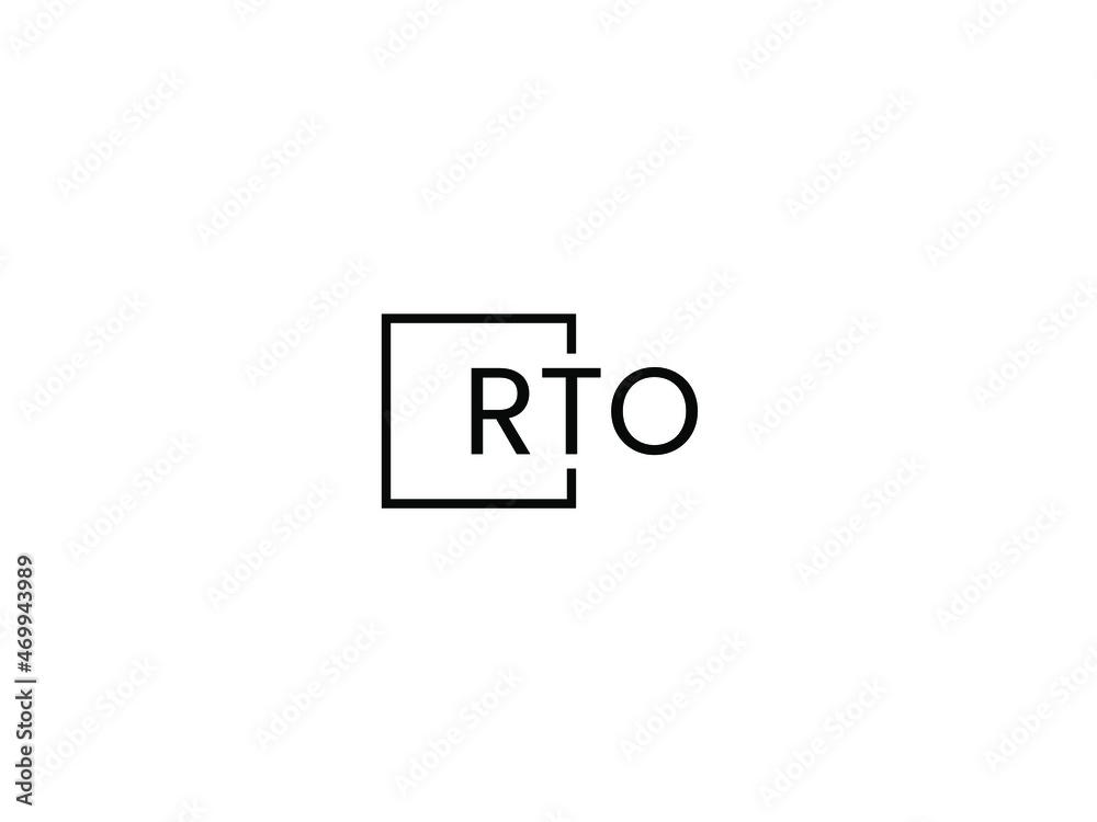 RTO letter initial logo design vector illustration Stock Vector | Adobe ...