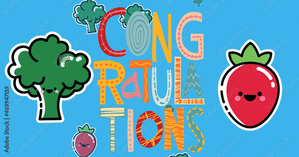 Ilustração do Stock: Image of illustration with congratulations text ...